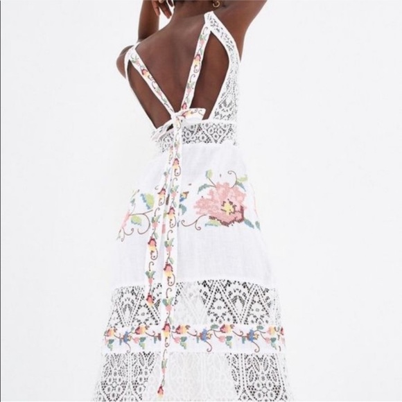 FARM Rio | Dresses | Farm Rio Embroidered Lace Maxi Dress | Poshmark